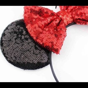 Disney | Accessories | Sparkly Minnie Mouse Ears 35 At Disneyland ...